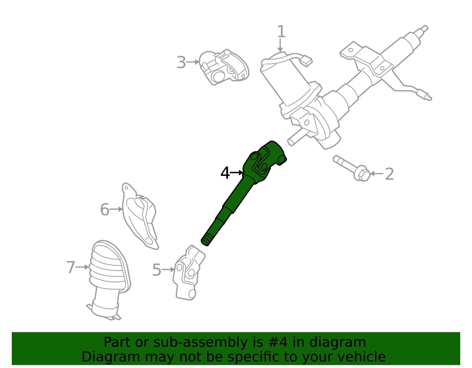 45220-0D010 - High-Quality Steering Shaft for 2014-2018 Toyota Yaris ...