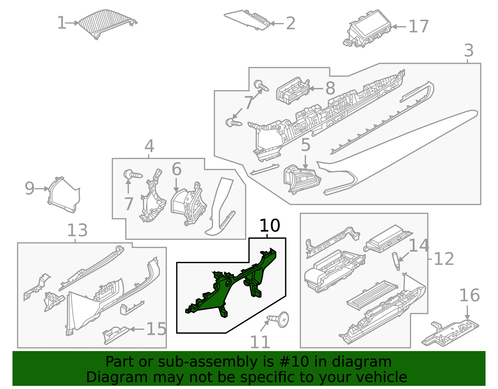 2020-2025 Mazda CX-30 Center Panel DGH9-64-270 | RealMazdaParts.com