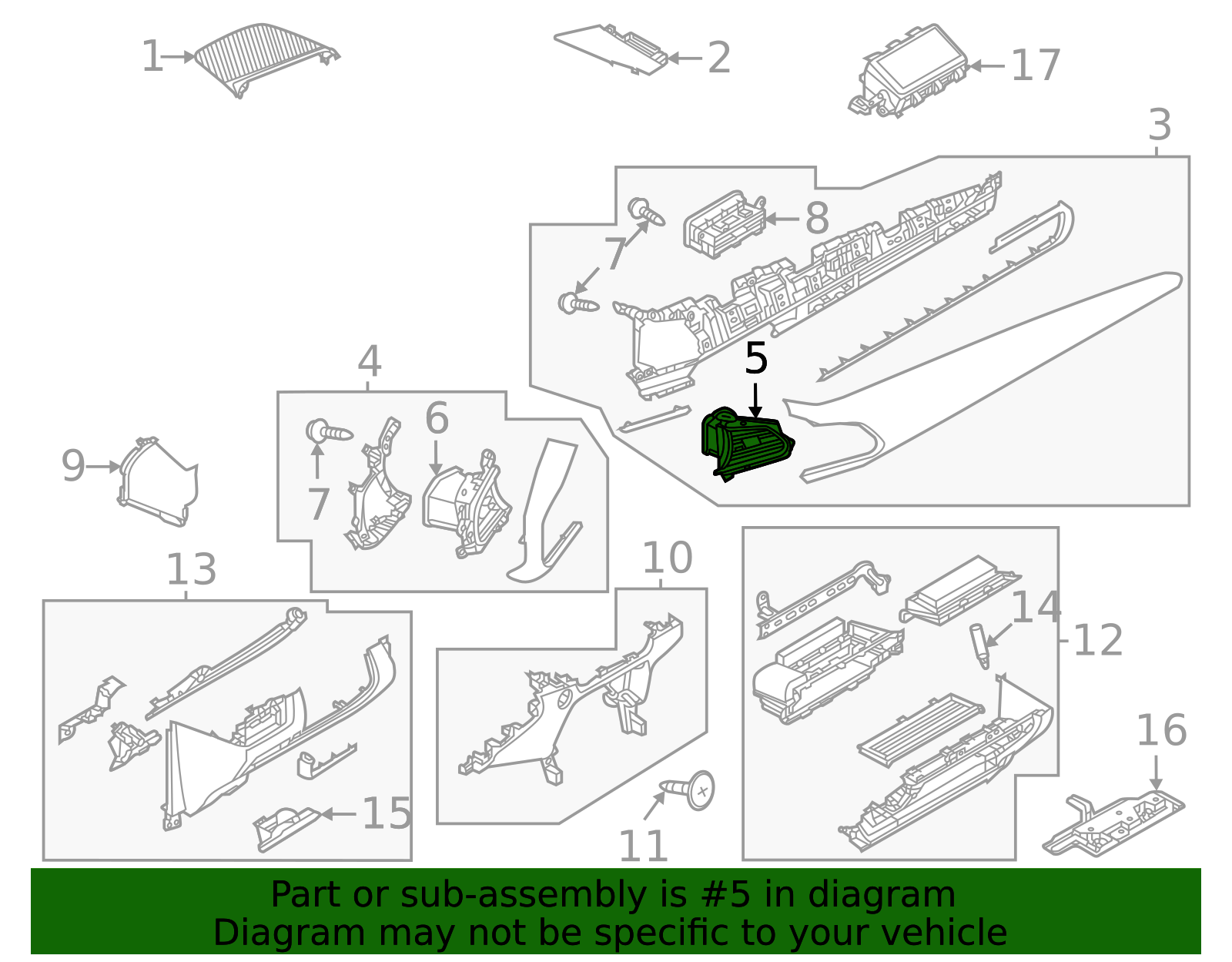 DFR5-64-730A-02 - Air Vent Grille 2020-2025 Mazda CX-30 | MazdaParts.US ...