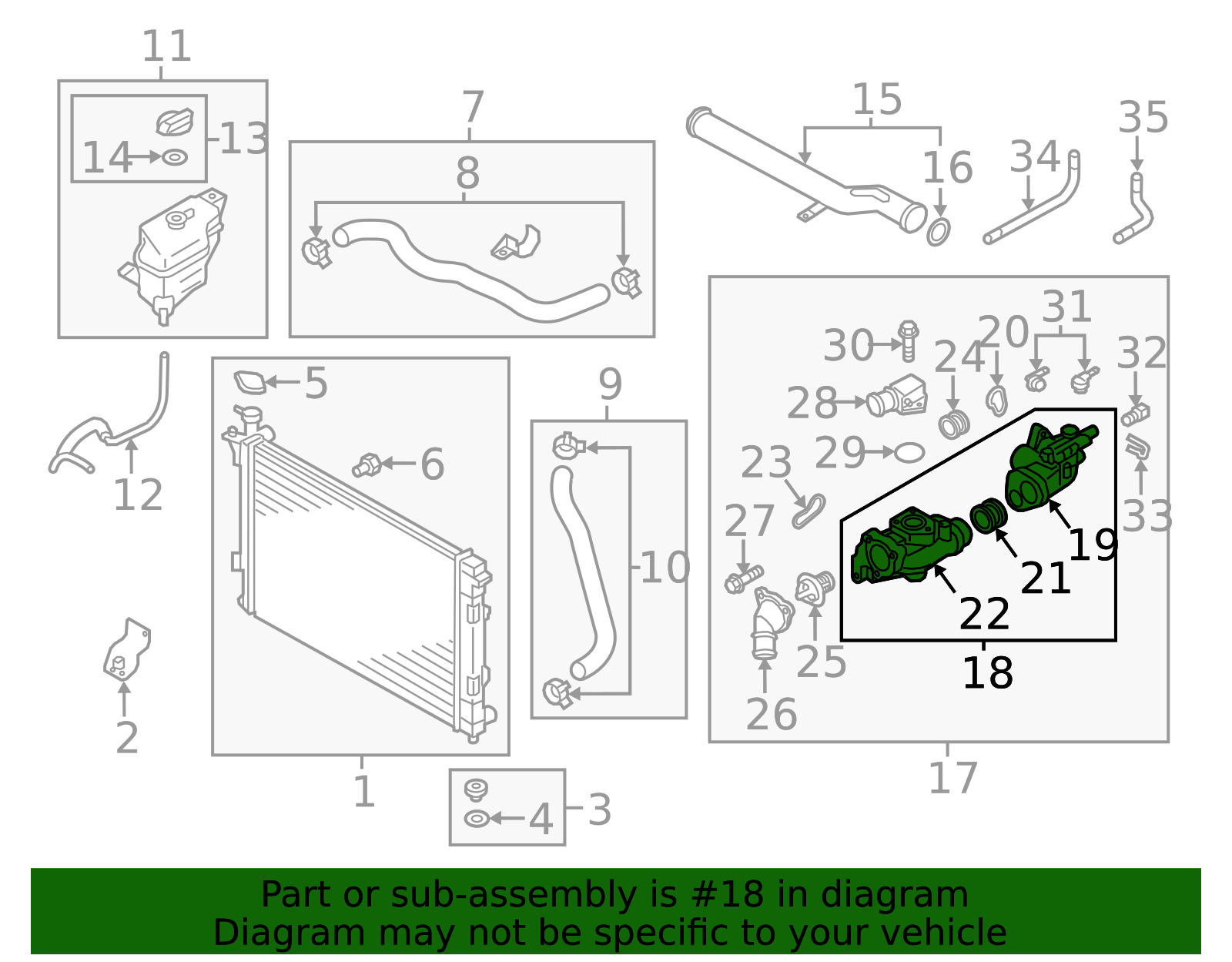 25631-3CAA0 - High-Quality Engine Coolant Thermostat Housing for 2010 ...