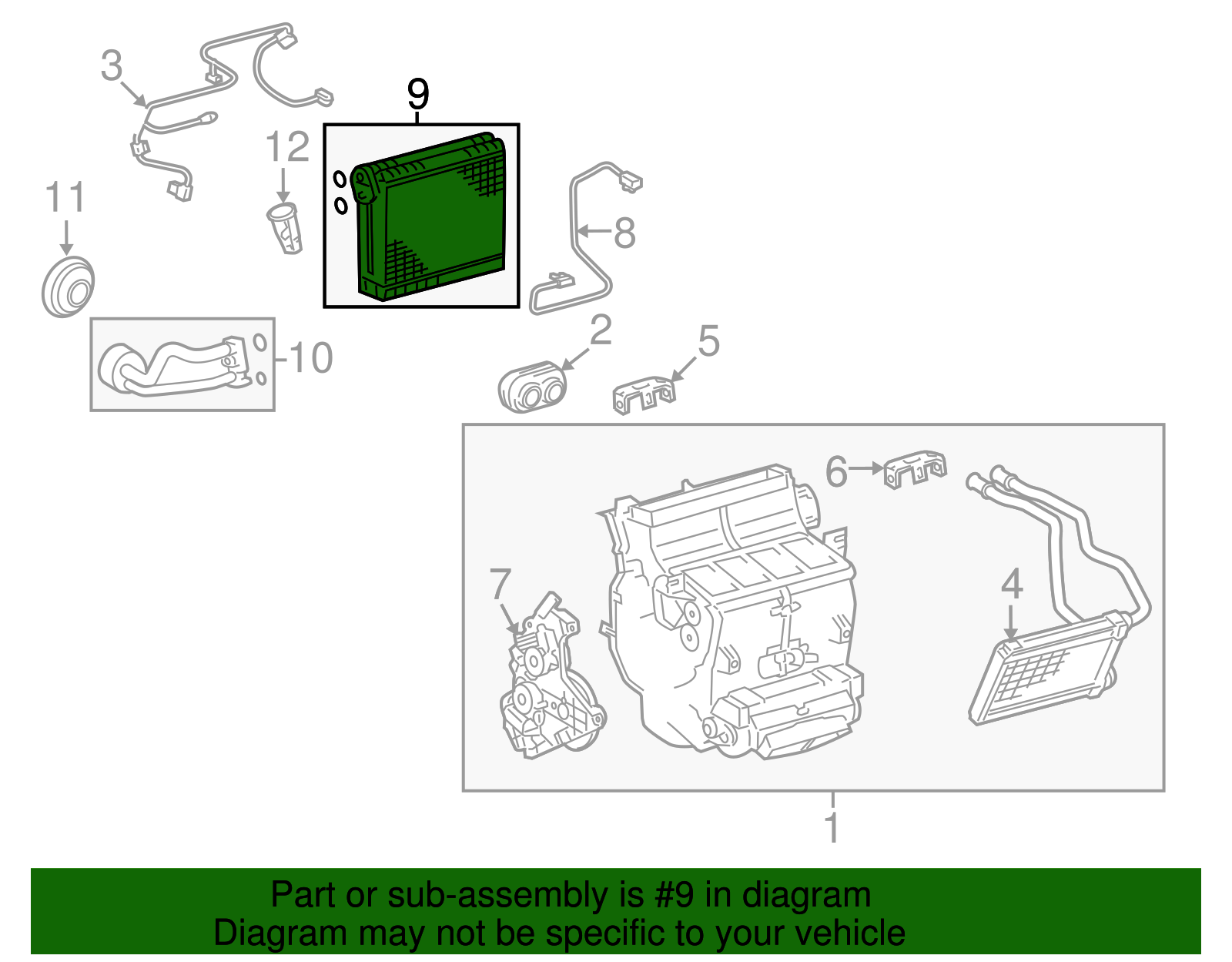 2014-2017 Toyota Tundra Evaporator Core 88501-0C090 | Toyota Parts Center
