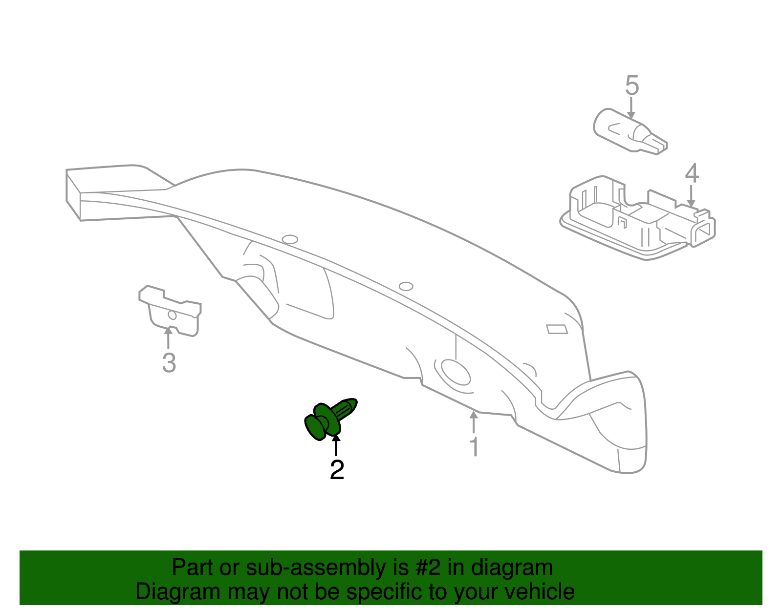 90667-TC0-U01ZA - Clip Assembly Trim *NH167L* (Graphite Black) - 2012 ...