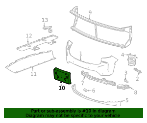 2021-2024 Chevrolet Front License Plate Bracket 84699405 GM ...