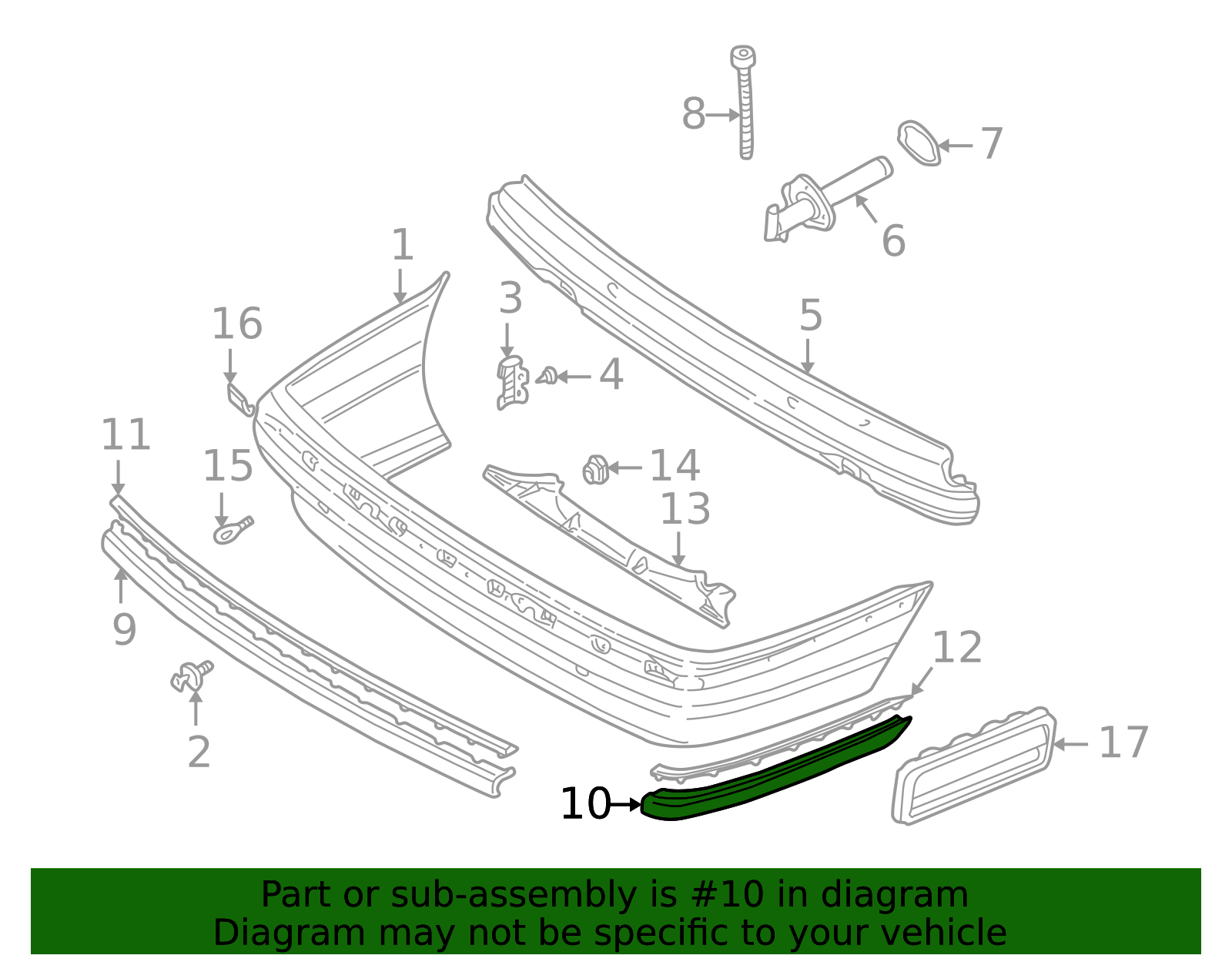 51-12-8-125-412 - Side Molding 1995-2001 BMW | BMW Auto Parts Warehouse
