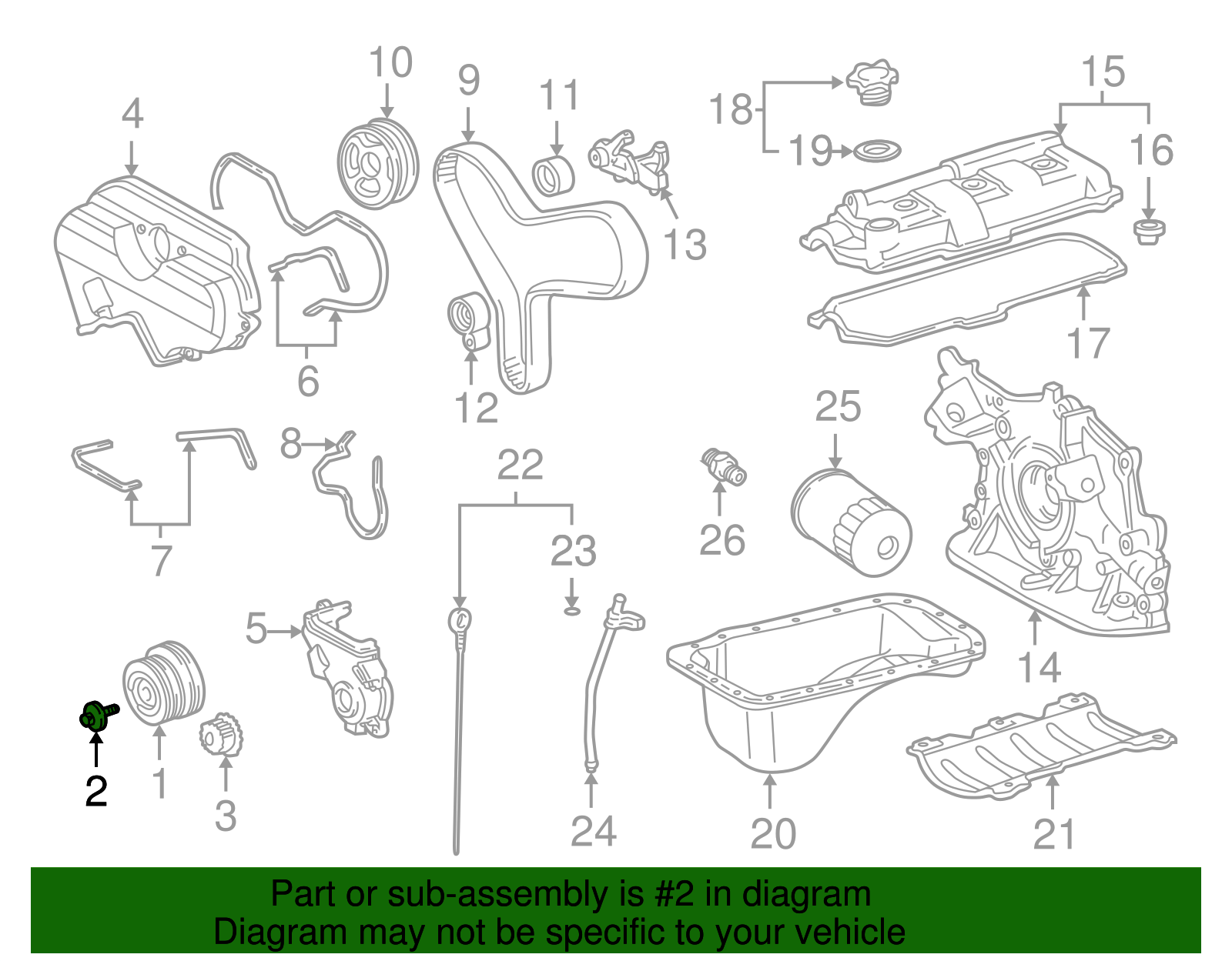 Genuine Toyota Engine Harmonic Balancer Bolt part# 90119-16006 for 2000 ...