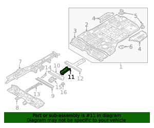 65863-B8000 - High-Quality Floor Support for 2013-2019 Hyundai ...