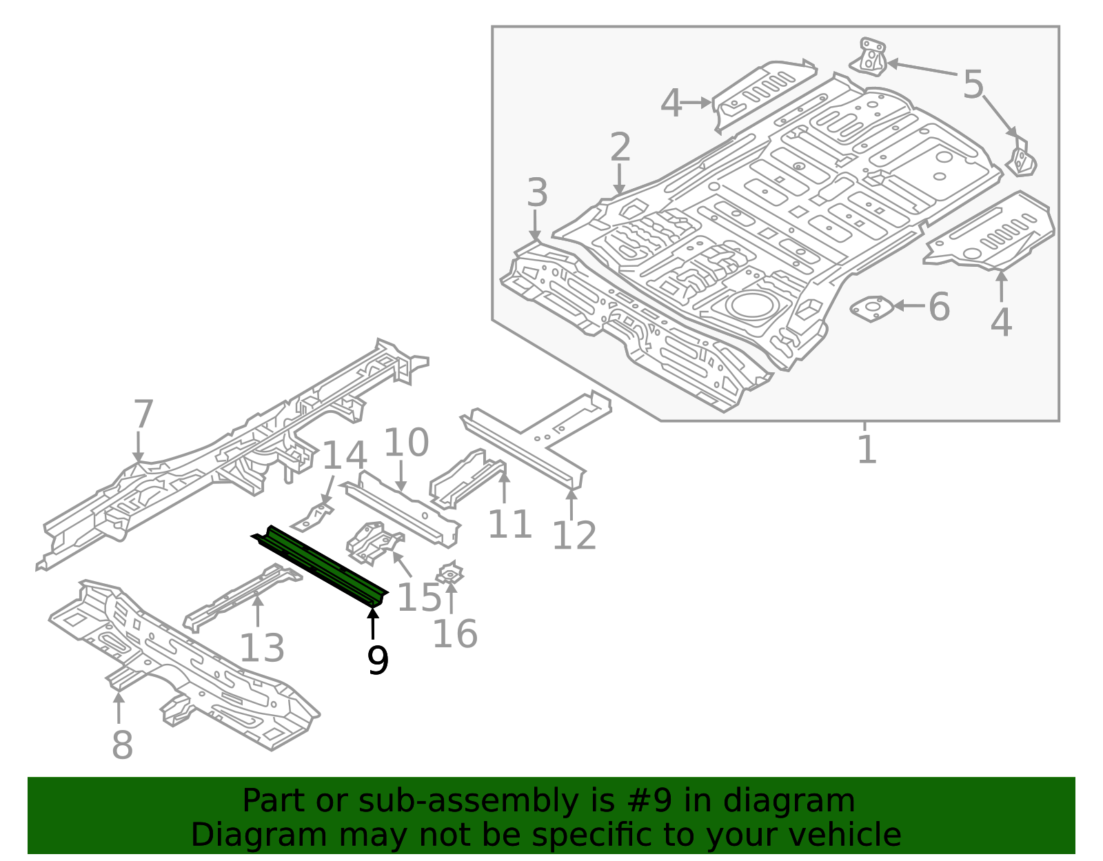 2013-2019 Hyundai Center Cross-Member 65810-2W000 | MotorMotor