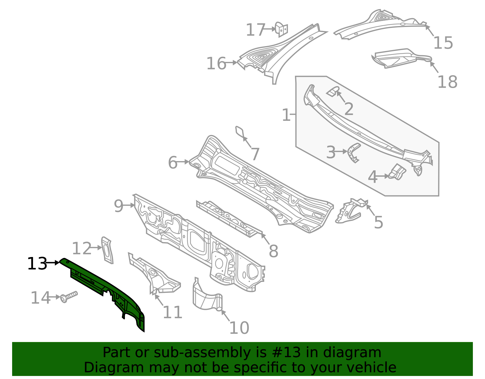 5NA-806-239-B - High-Quality Cowl Grille Panel for 2022-2024 Volkswagen ...