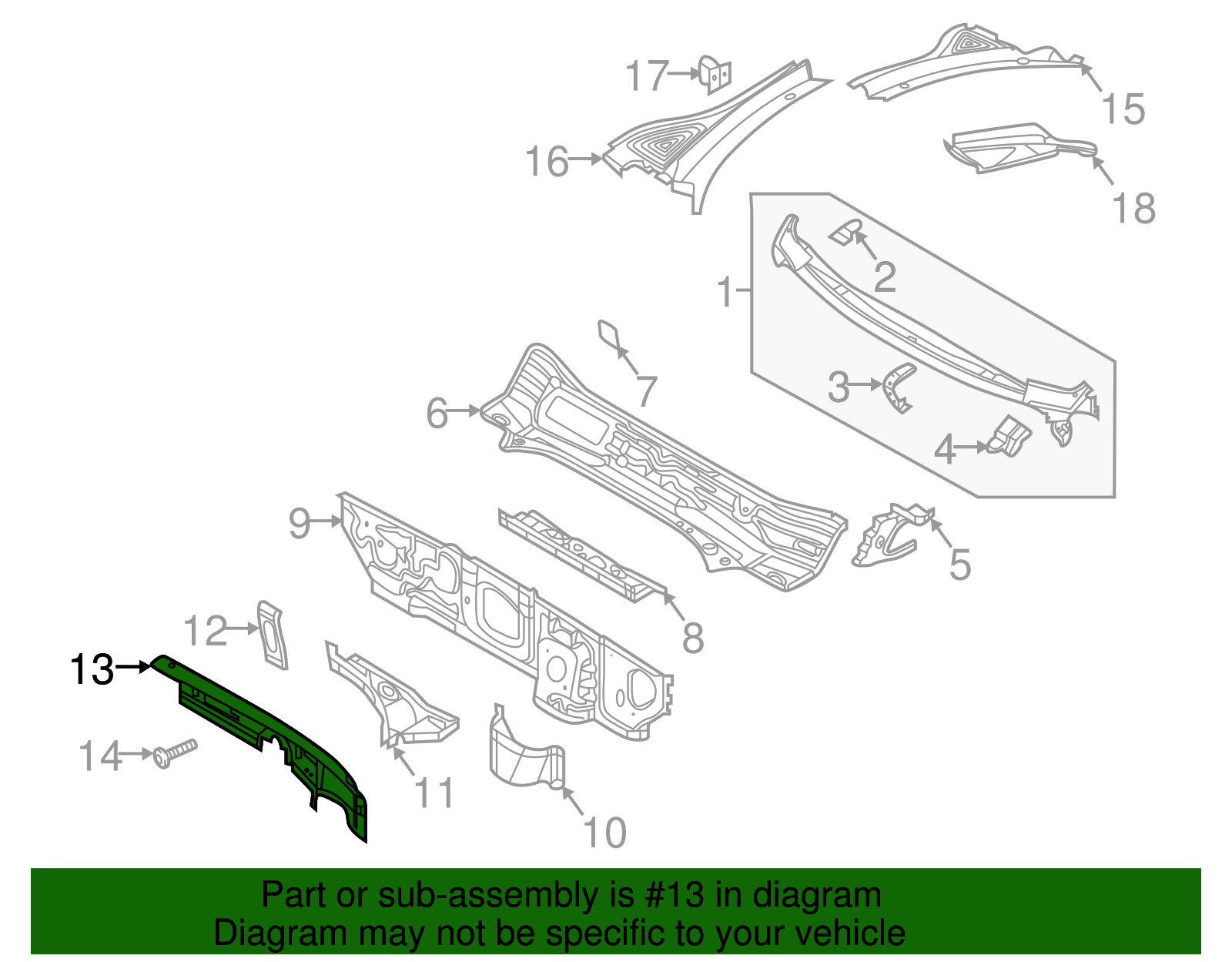 5NA-806-240-A - Center Panel 2018-2024 Volkswagen Tiguan | Volkswagen ...
