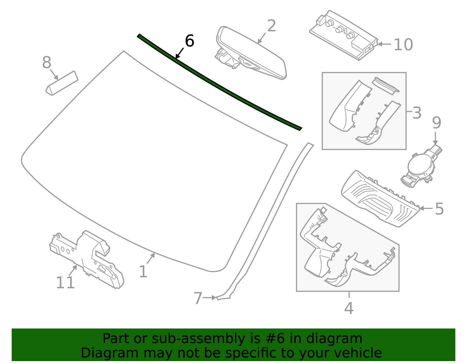 51317412641 - 2018-2025 BMW Upper Molding (51-31-7-412-641) | BMW of ...