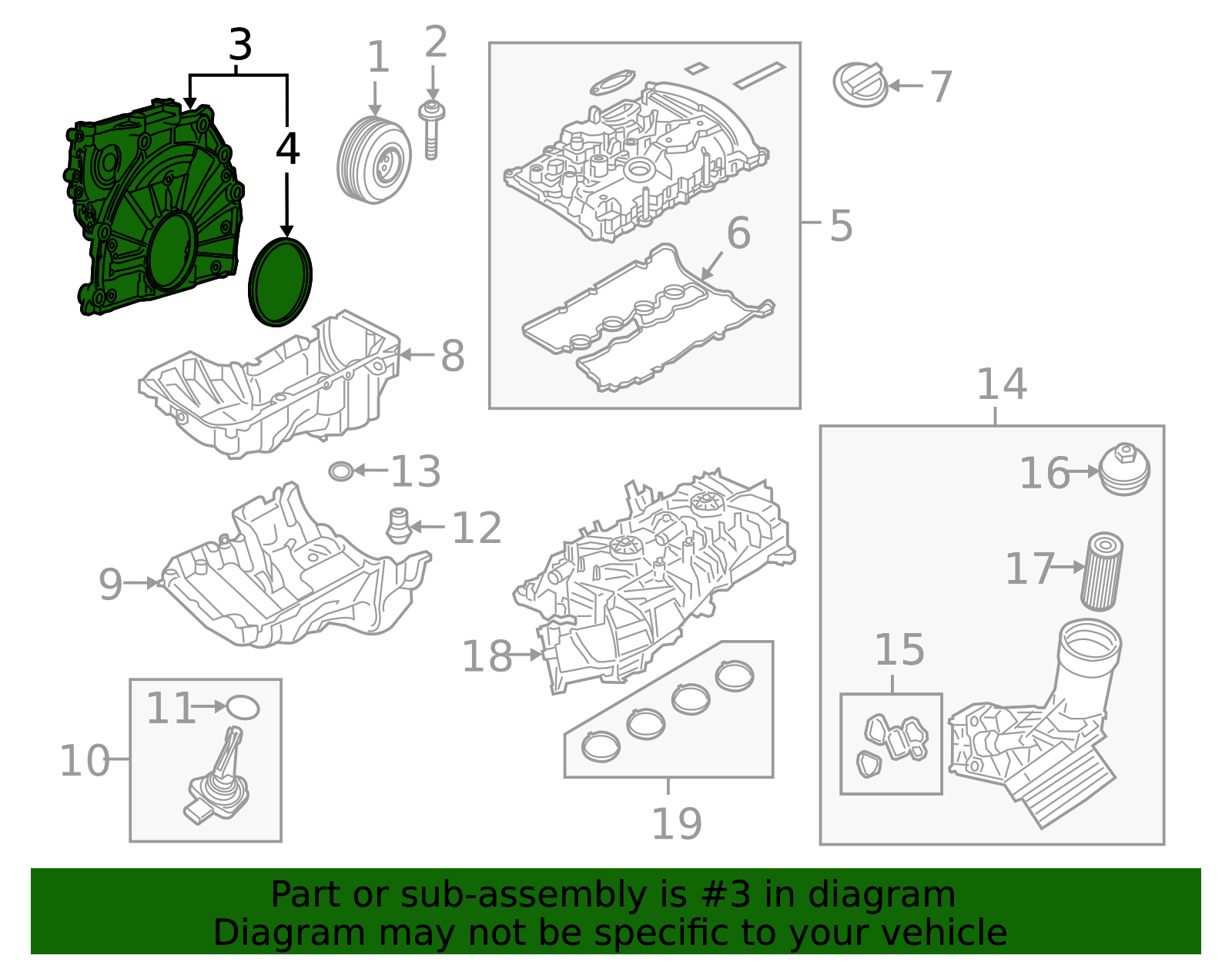 2019-2025 BMW Timing Cover 11-14-8-687-455 | BMW Parts Online Hub