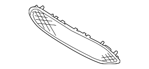 2015-2018 Ford Focus | Center Grille | F1EZ-8200-B | Walls' Ford Parts