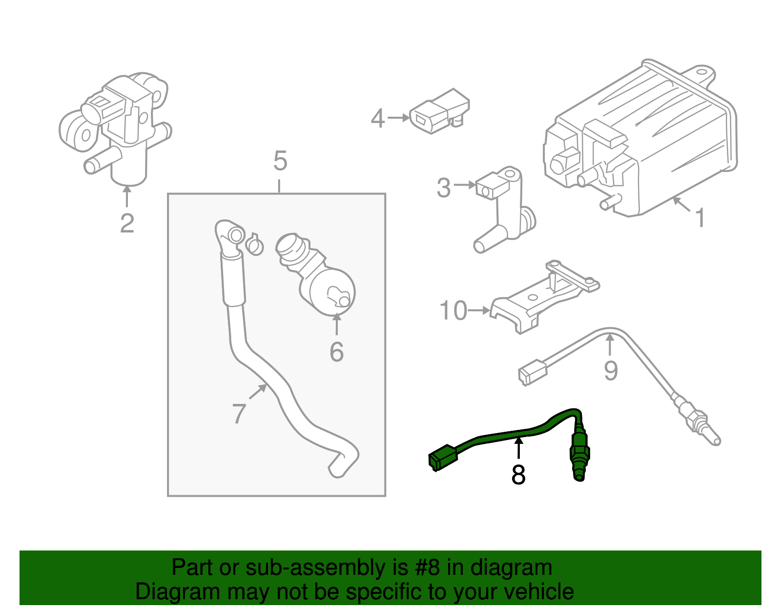 2011-2014 Infiniti Oxygen Sensor 226933RC0A | OEM Parts Online
