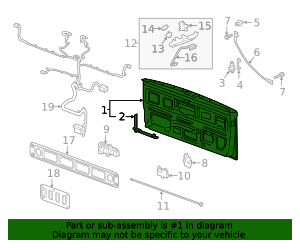 2020-2025 Chevrolet Tail Gate 86793712 | GM Parts Center