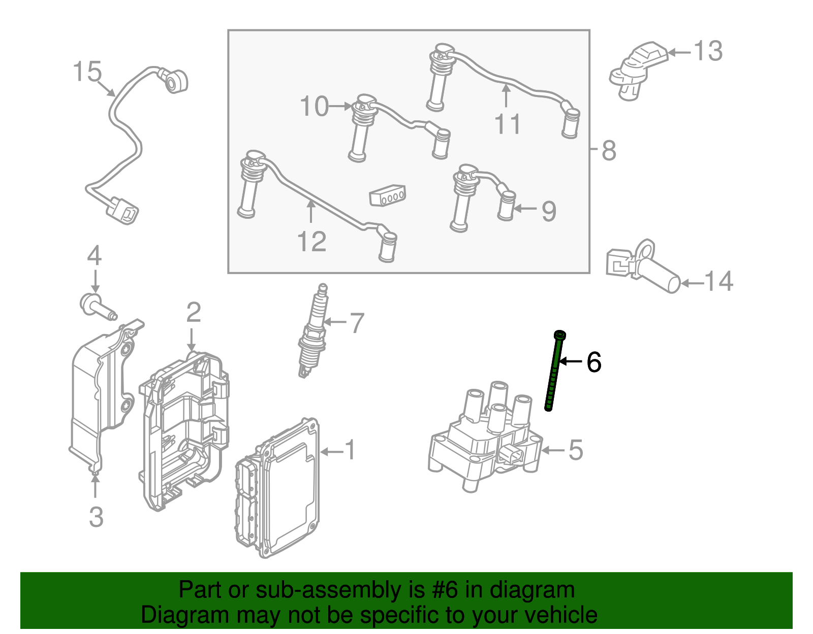 2014-2019 Ford Fiesta Ignition Coil Screw CM5Z-00813-B | OEM Parts Online