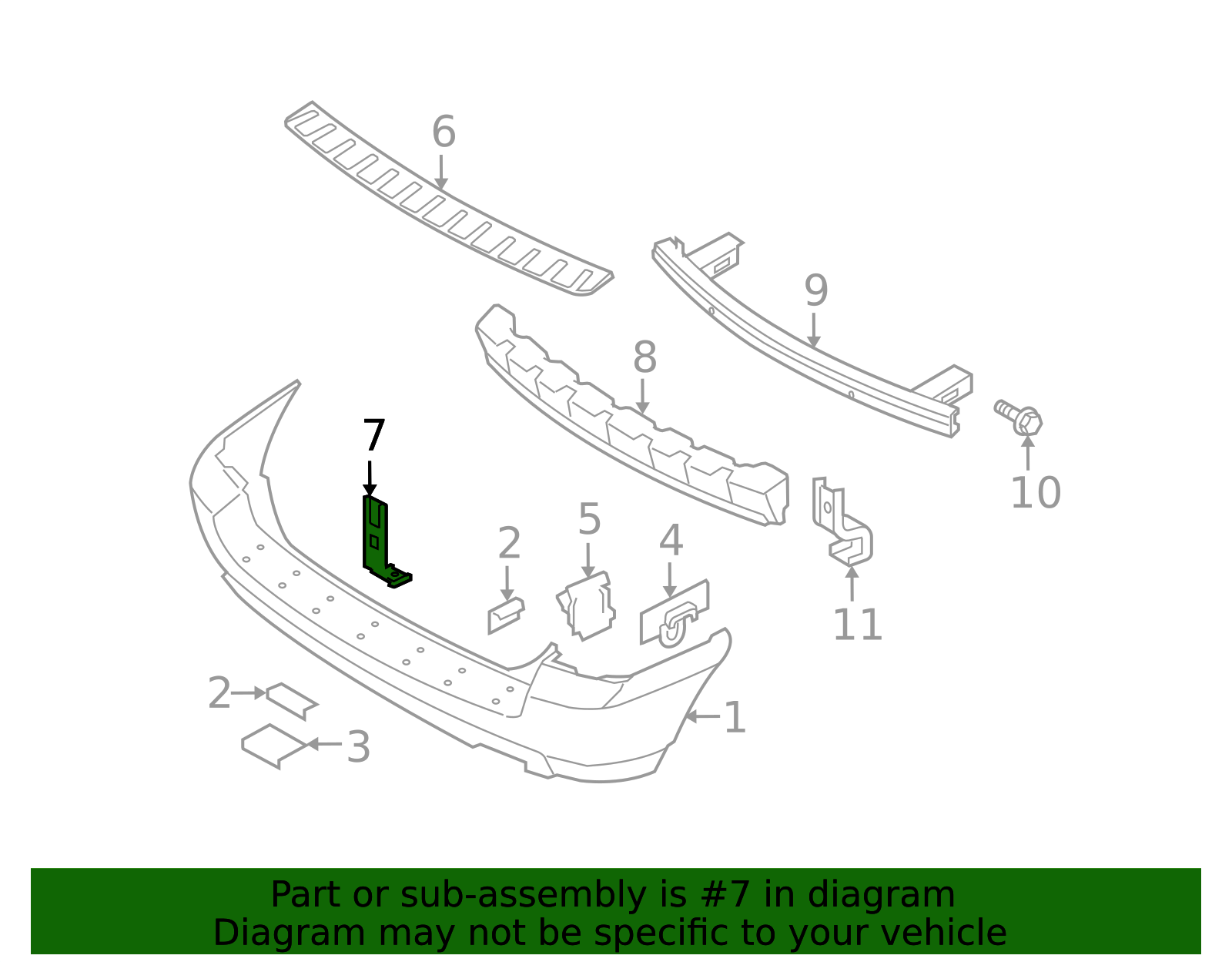 2005-2010 Kia Sportage Lower Bracket 866351F000 | TascaParts.com