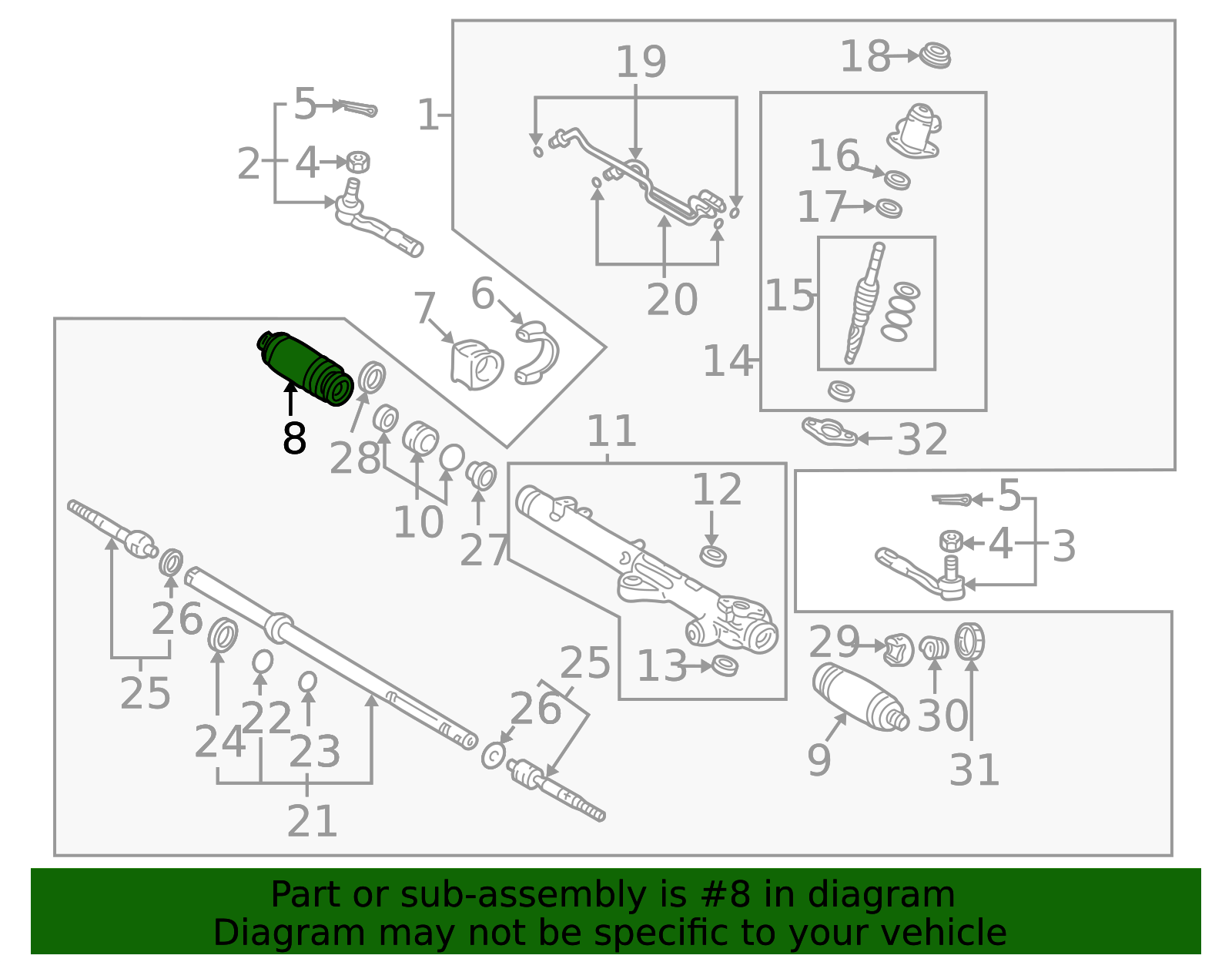 Toyota Parts Rack and Pinion Bellow 45535-0C010 | Toyota Parts|Toyota ...
