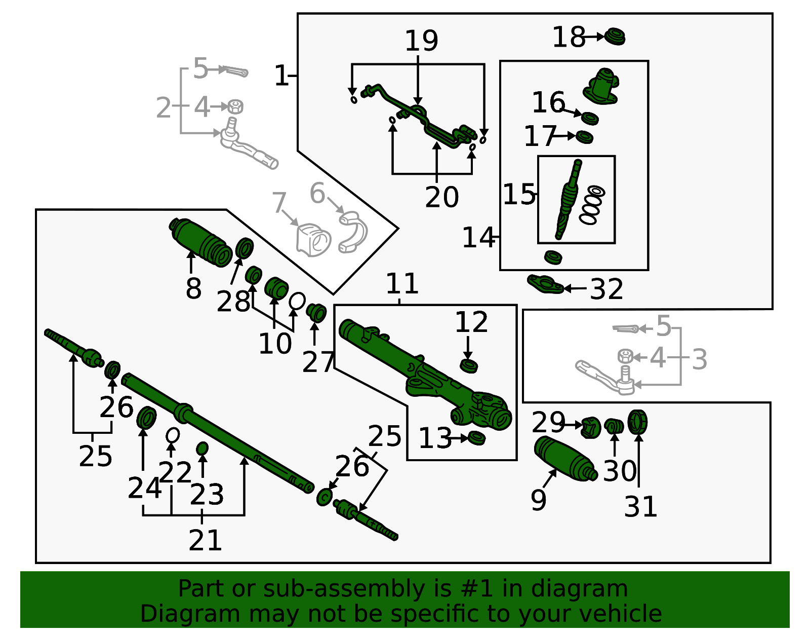 2000-2003 Toyota Tundra Rack and Pinion 44250-0C010 | OEM Parts Online