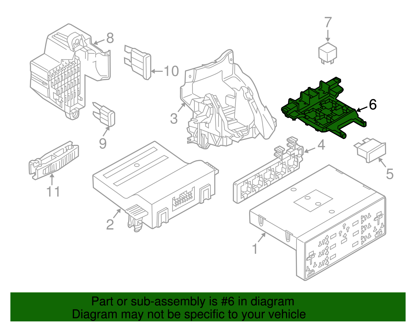 2009-2012 Volkswagen CC Relay Plate 3C0-941-379-A | VW Direct Auto Parts