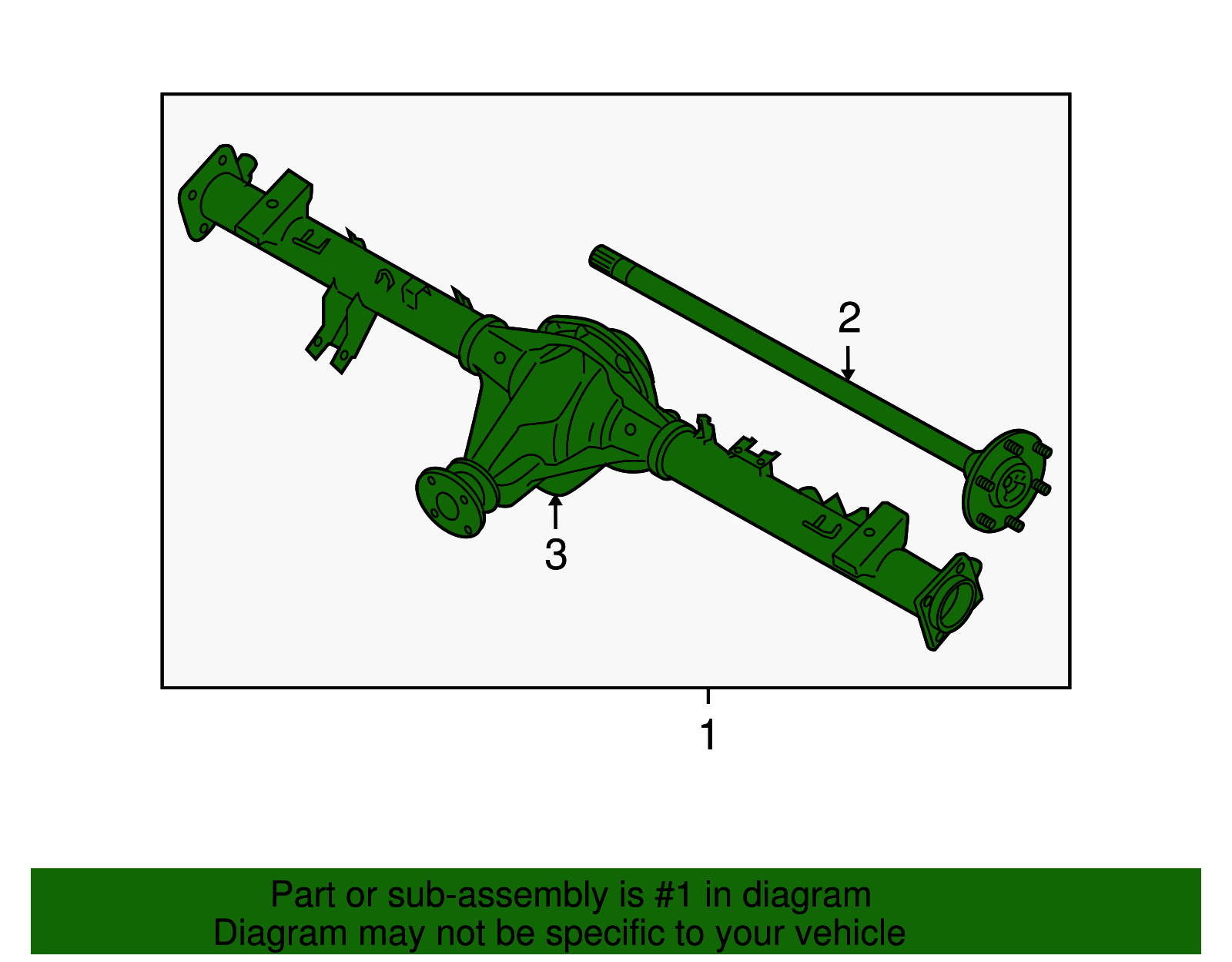 2005-2015 Nissan Xterra Axle Assembly 43003-EA000 | GetOEMParts.com