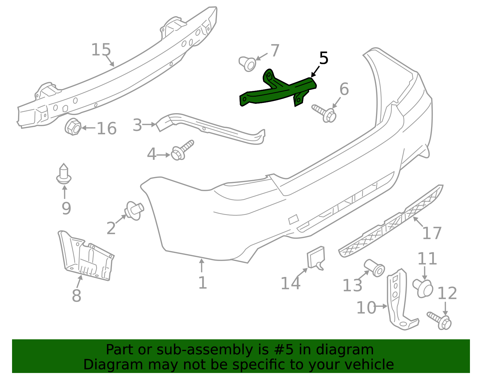 57717FG060 - 2008-2014 Subaru Impreza - Corner Reinforced | Subaru Parts HQ