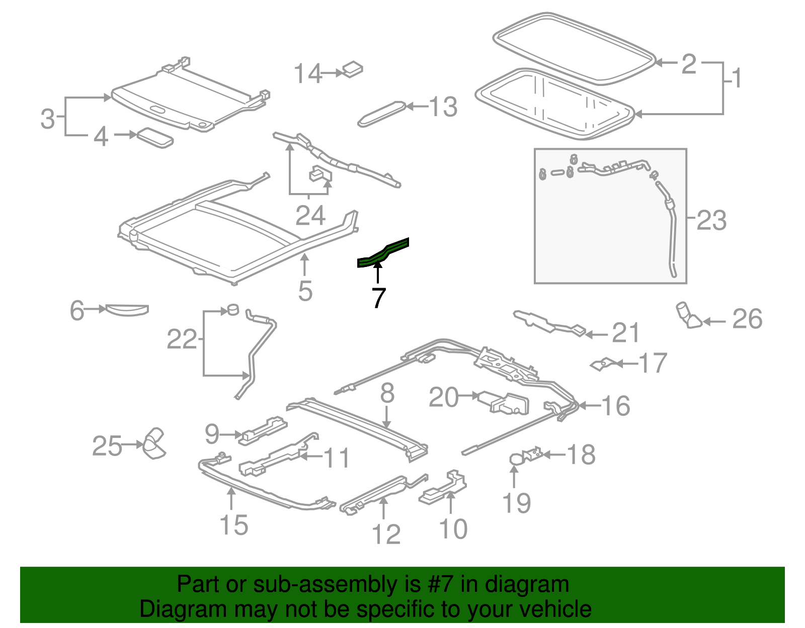 70082-SHJ-A41 - 2005-2014 Honda - Seal B Frame | Honda Parts Cheap
