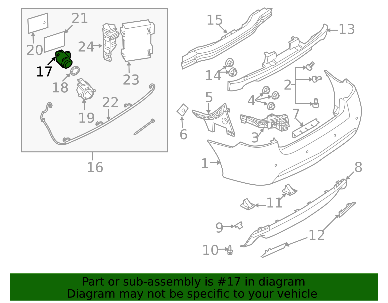 Genuine Park Sensor for 2009 Saab 9-3 | Part# 12773445 | Over 30% Off ...