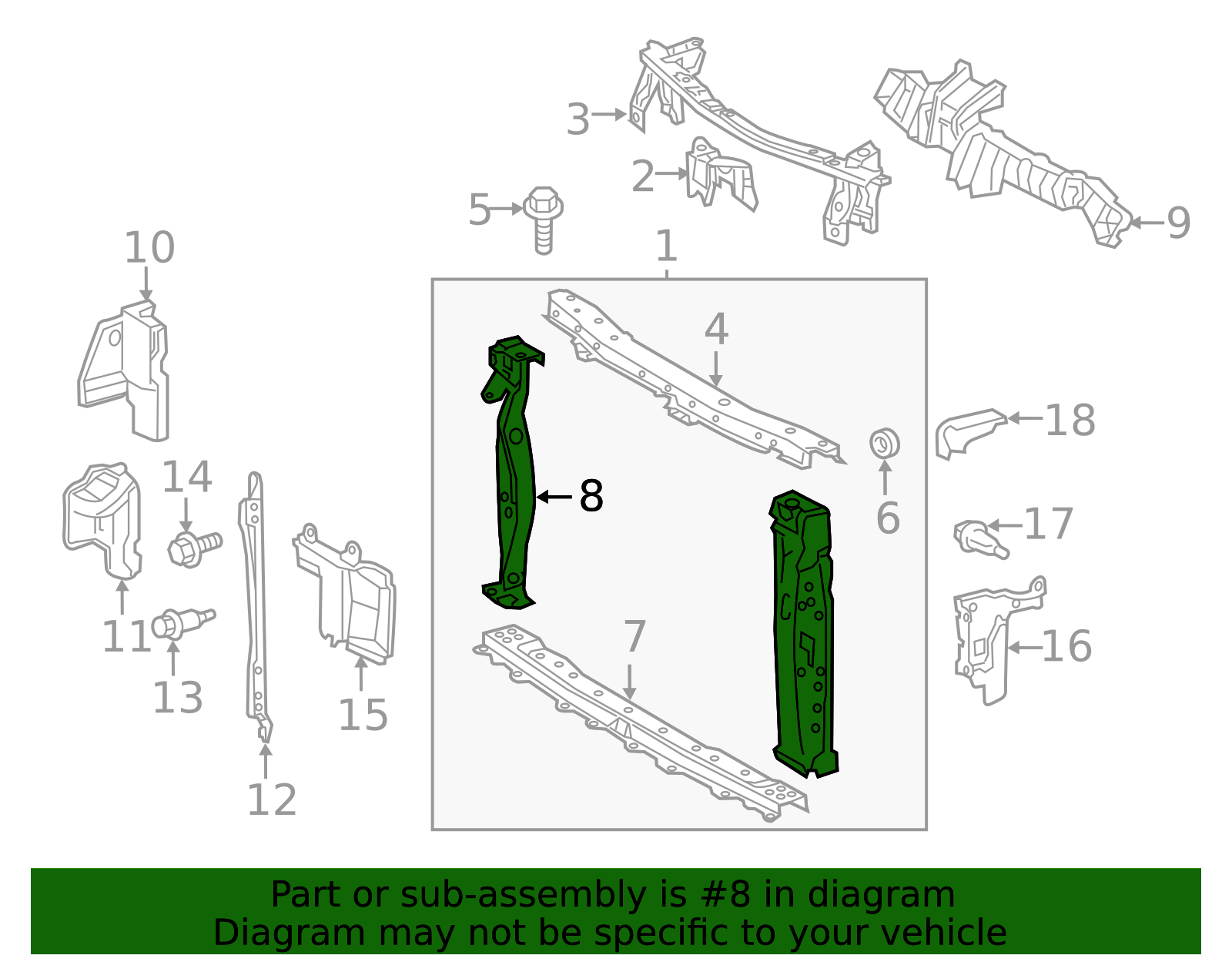 53203-74010 - High-Quality Radiator Support Side Panel for 2012-2015 ...
