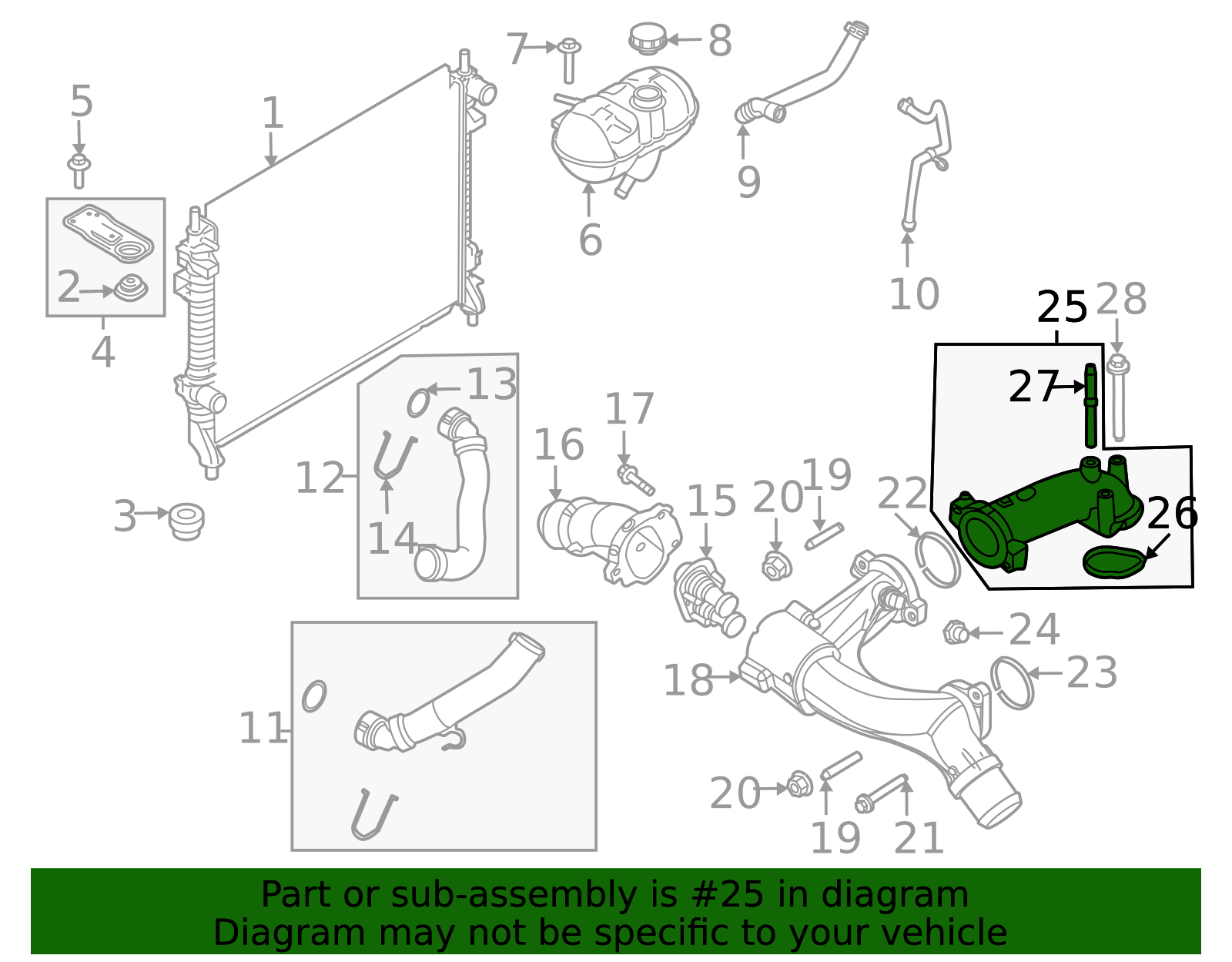 2020-2025 Ford Motorcraft™ Engine Coolant Outlet Flange RH-288 | Ford ...