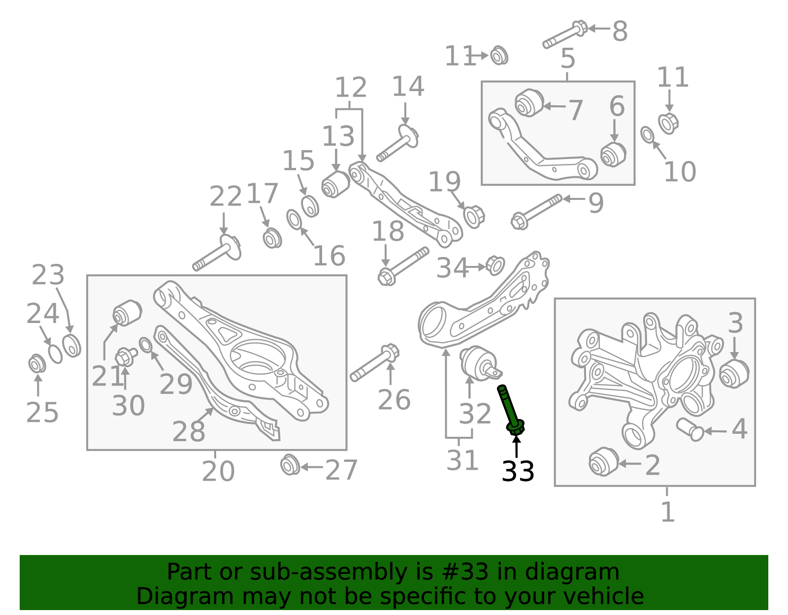 55145-3S000 - Trailing Arm Bolt 2016-2026 Kia | Kia.Parts Store