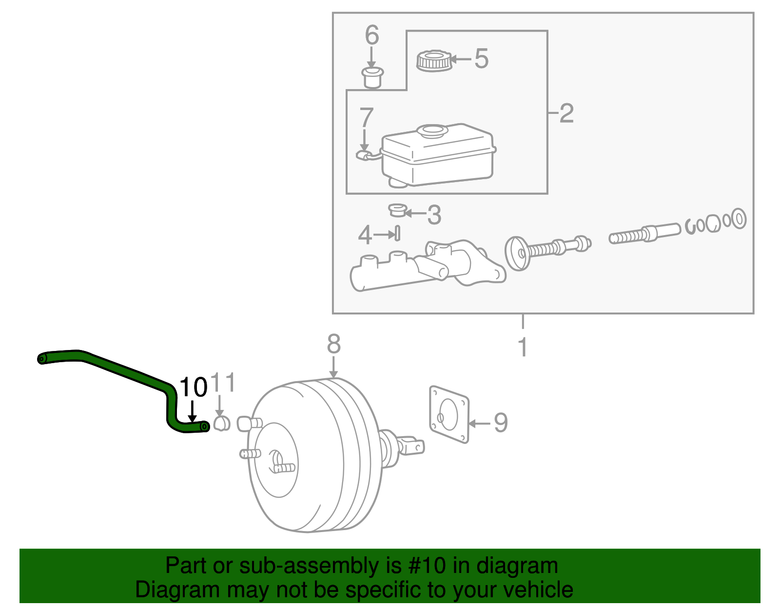 59130-39700 - 2004-2005 Hyundai XG350 - Vacuum Hose | Hyundai Parts Express