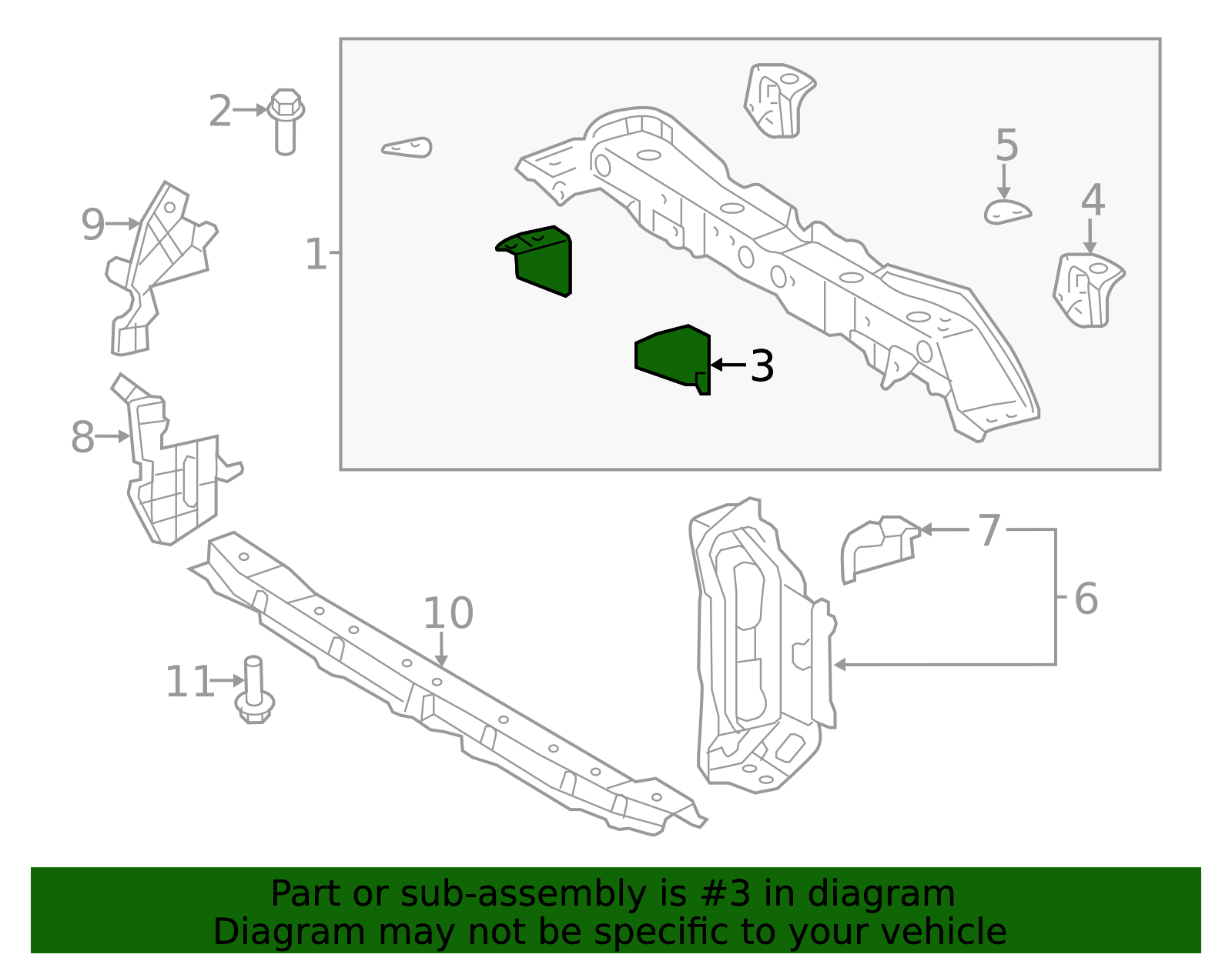 53171-0D070 - High-Quality Radiator Support Tie Bar Bracket for 2015 ...