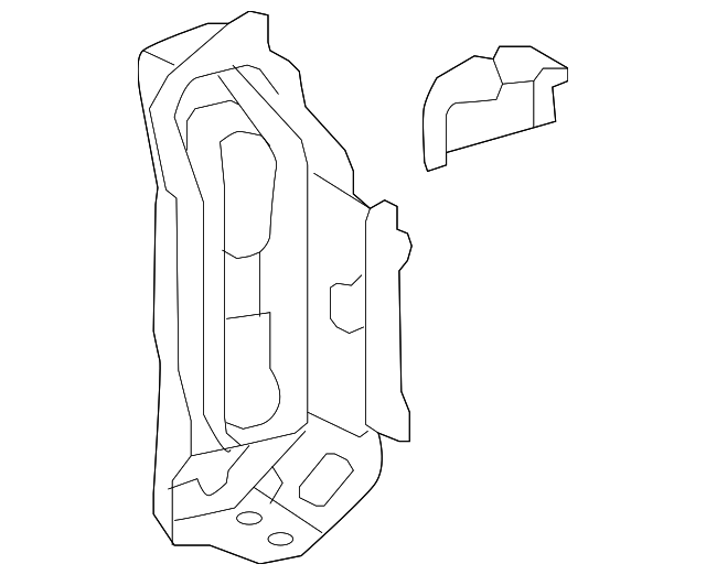 Genuine Toyota Side Support part# 53203-52906 for 2012-2014 Toyota ...
