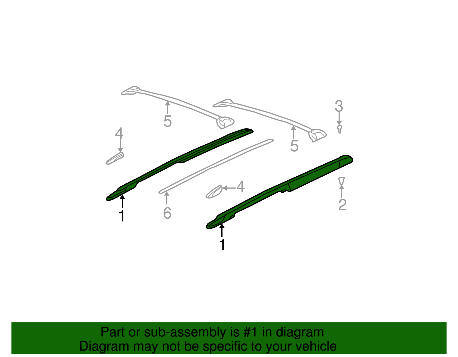 2002-2009 GM Side Rail 25853984 | Shop Matick Buick GMC