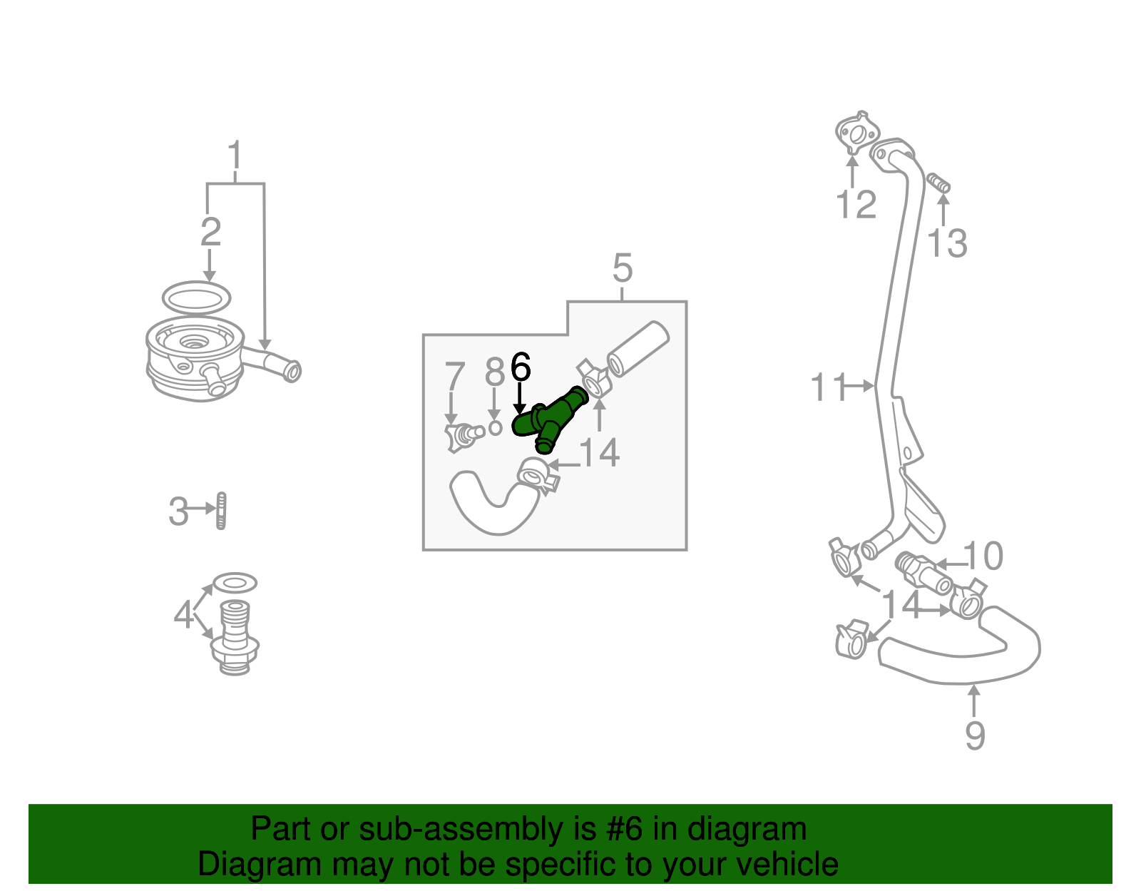 2001-2010 Toyota Drain Tube 90910-09119 | OEM Parts Online