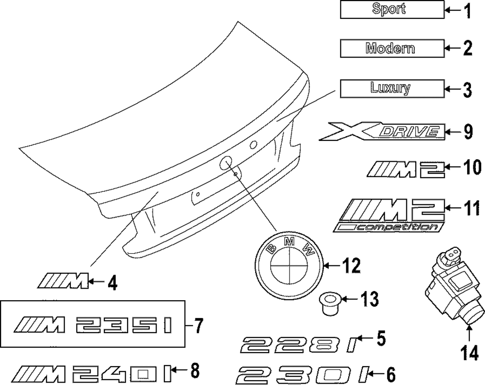 2022-2025 BMW Emblem 51-14-8-087-193 | BMW Parts Online Hub