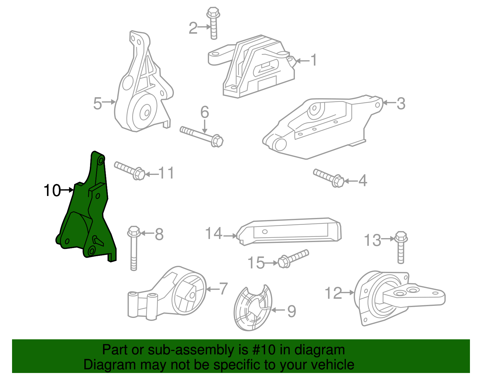 13228294 - OEM GM Trans Mount Brkt | GMPartsCenter.net | GM Parts Center