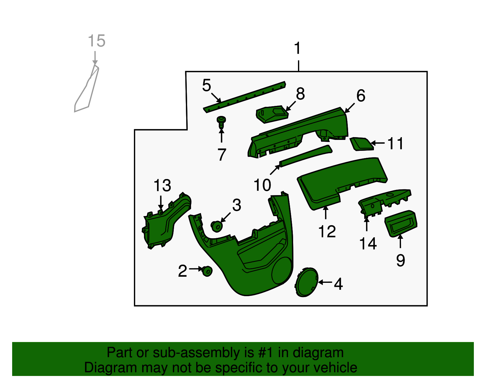 2008-2010 Saturn Vue Trim Panel 25947843 | Capital Chevy Parts