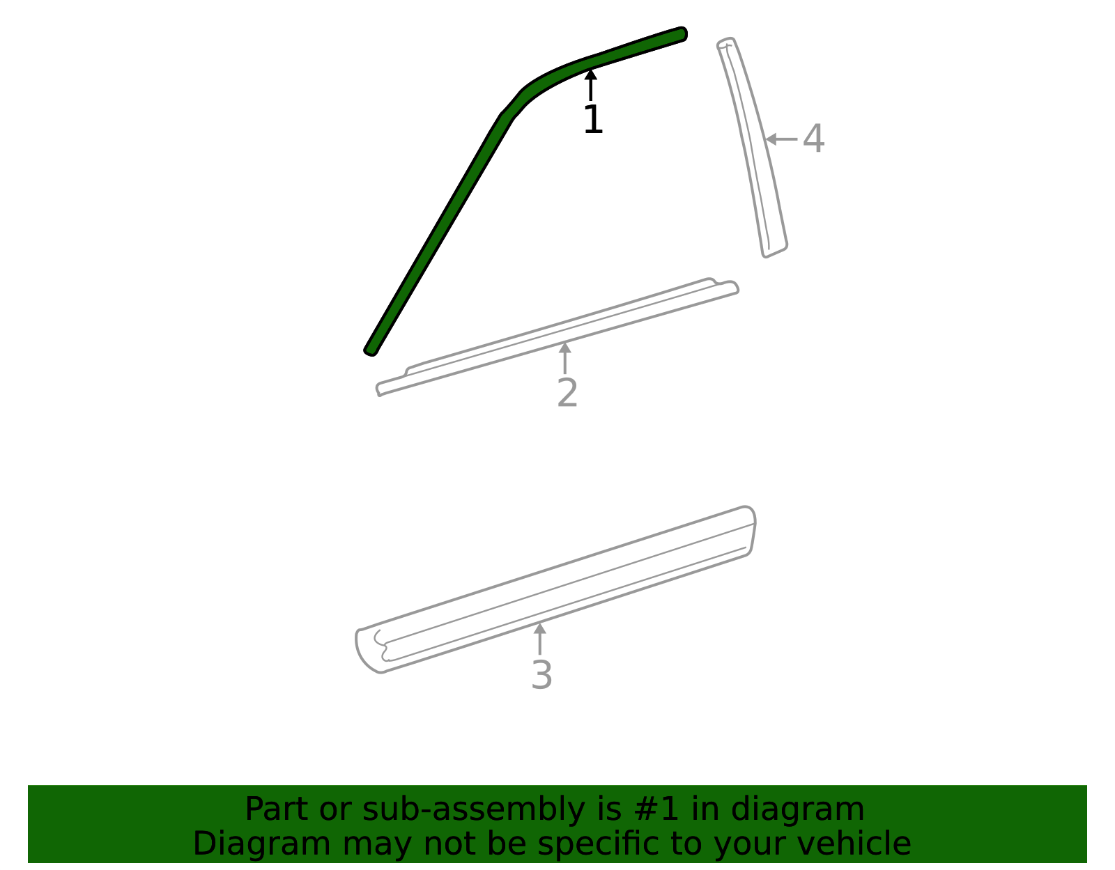 2001-2007 Toyota 2001-2007 Toyota - Frame Molding 75753-0C020 | Sparks ...