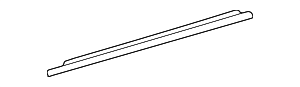 Genuine Official Toyota Door Window Belt Weatherstrip (Right, Front ...