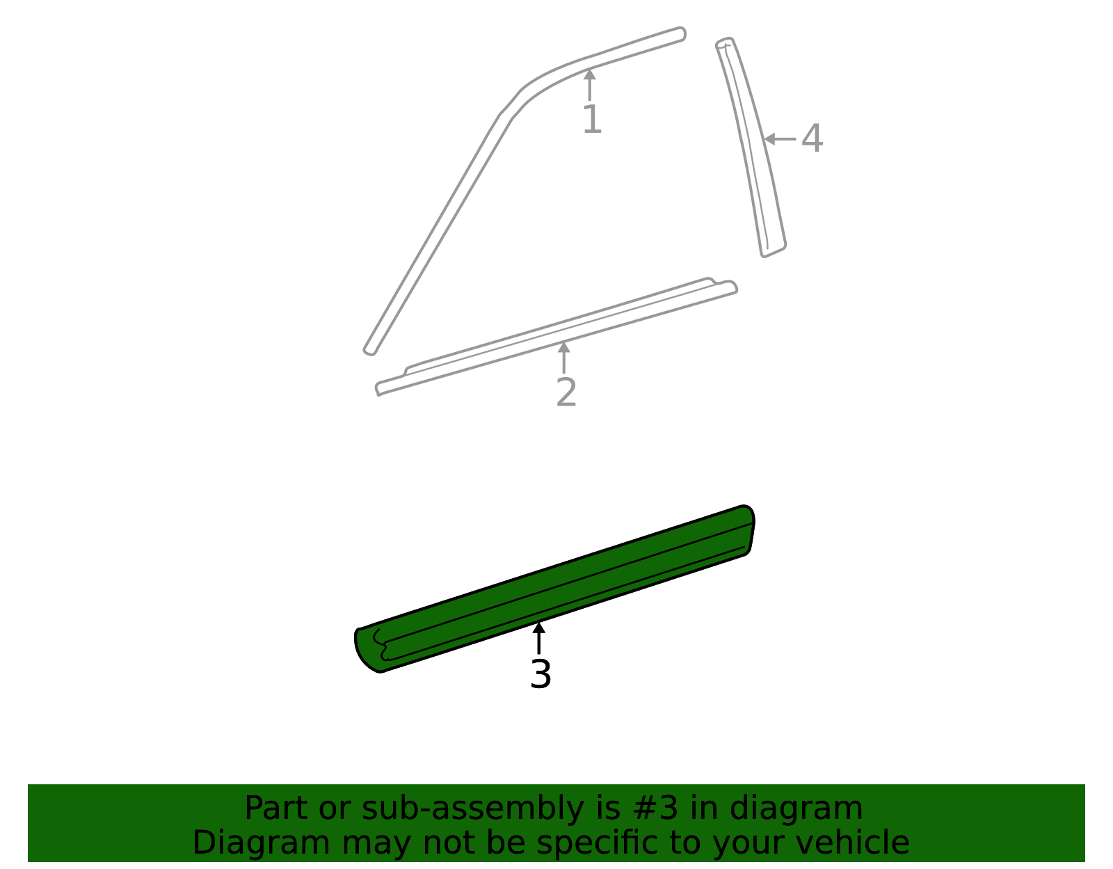 Genuine Official Toyota Body Side Molding part# 75732-0C040-B2 for 2003 ...