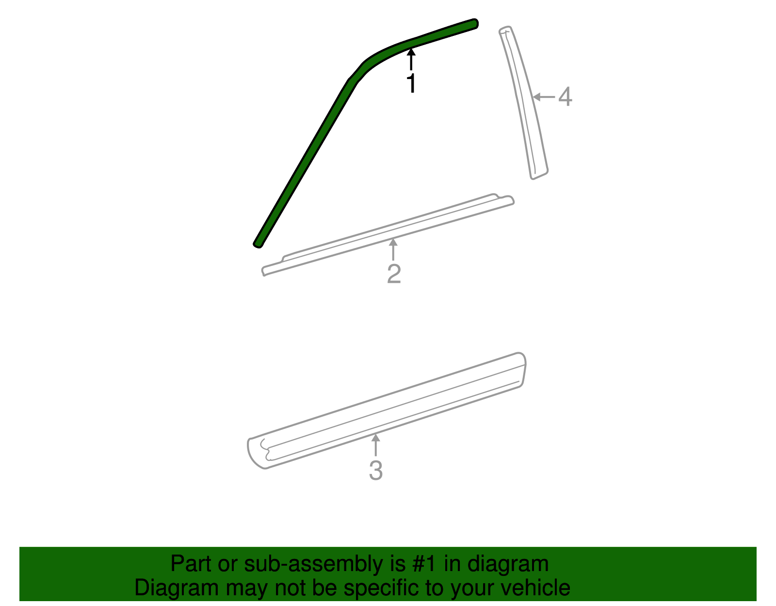 2001-2007 Toyota Frame Molding 75753-0C020 | OEM Parts Online