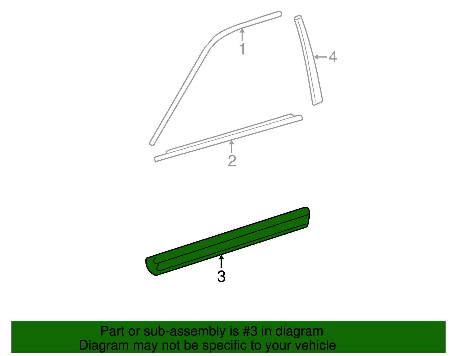 2001-2006 Toyota Body Side Molding 75732-0C030-C0 | Toyota Parts Center