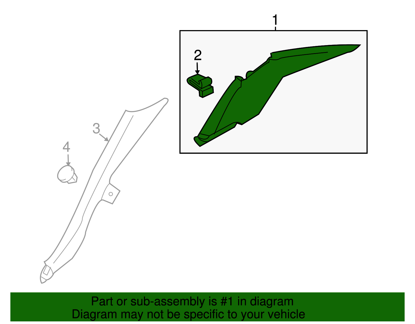 2014-2020 Infiniti Q50 Upper Quarter Trim 76934-4GA0A | Faulkner ...
