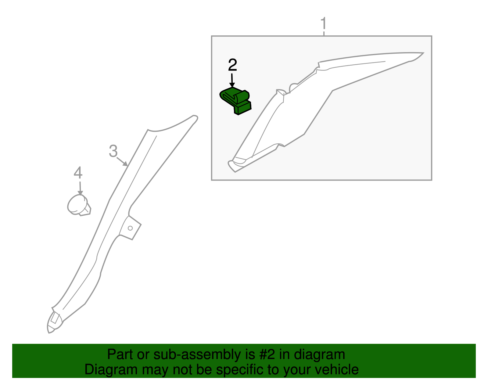 01554-00181 - Upper Quarter Trim Clip 1996-2020 Infiniti | Infiniti of ...