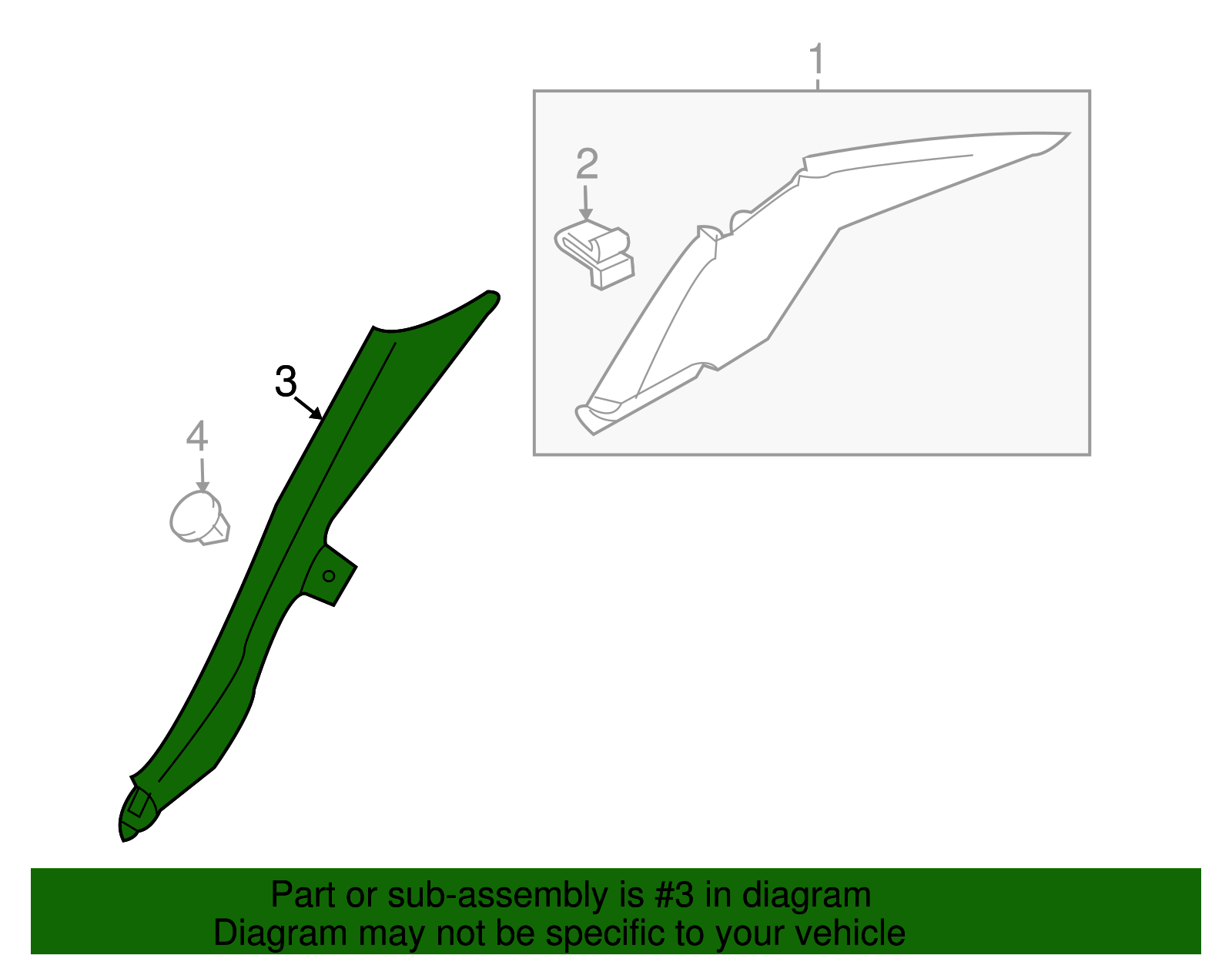 2014-2020 Infiniti Q50 Lower Quarter Trim 76917-4GA0A | INFINITI OF ...