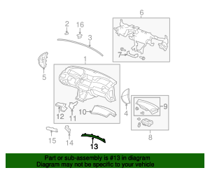 2008-2010 Honda Accord | Trim Bezel | 77263-TA0-A11ZA | Honda OEM ...