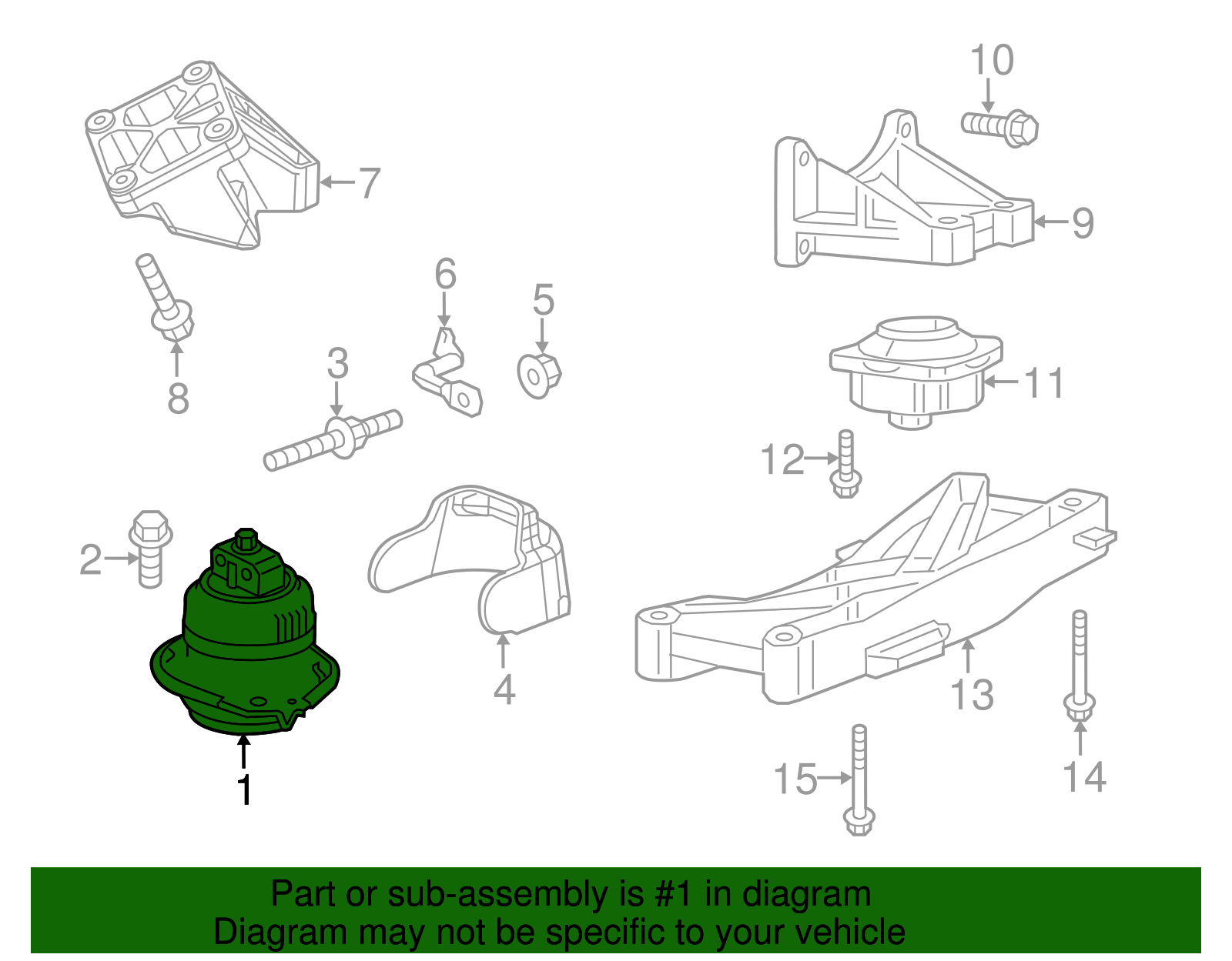 2011-2023 Mopar Mount 68062142AH | Mopar Parts Canada