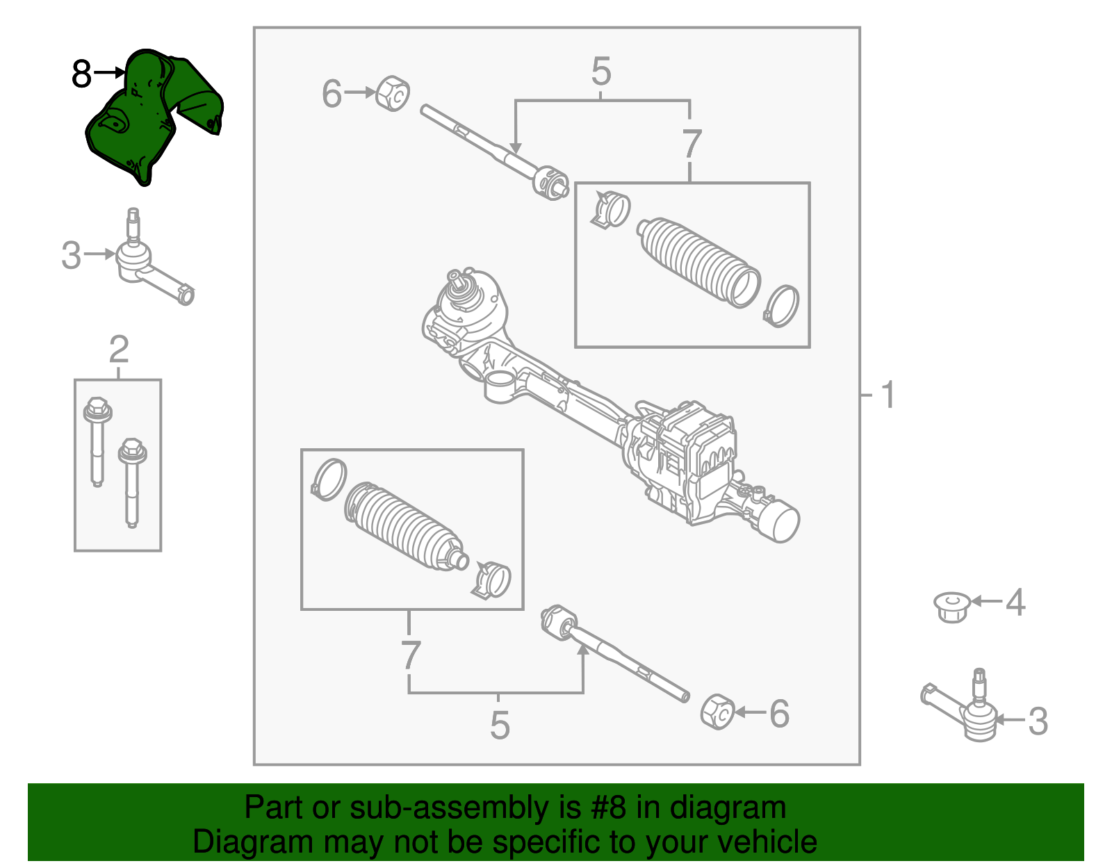 2010-2019 Ford Rack And Pinion Heat Shield gg1z3k721a | TascaParts.com