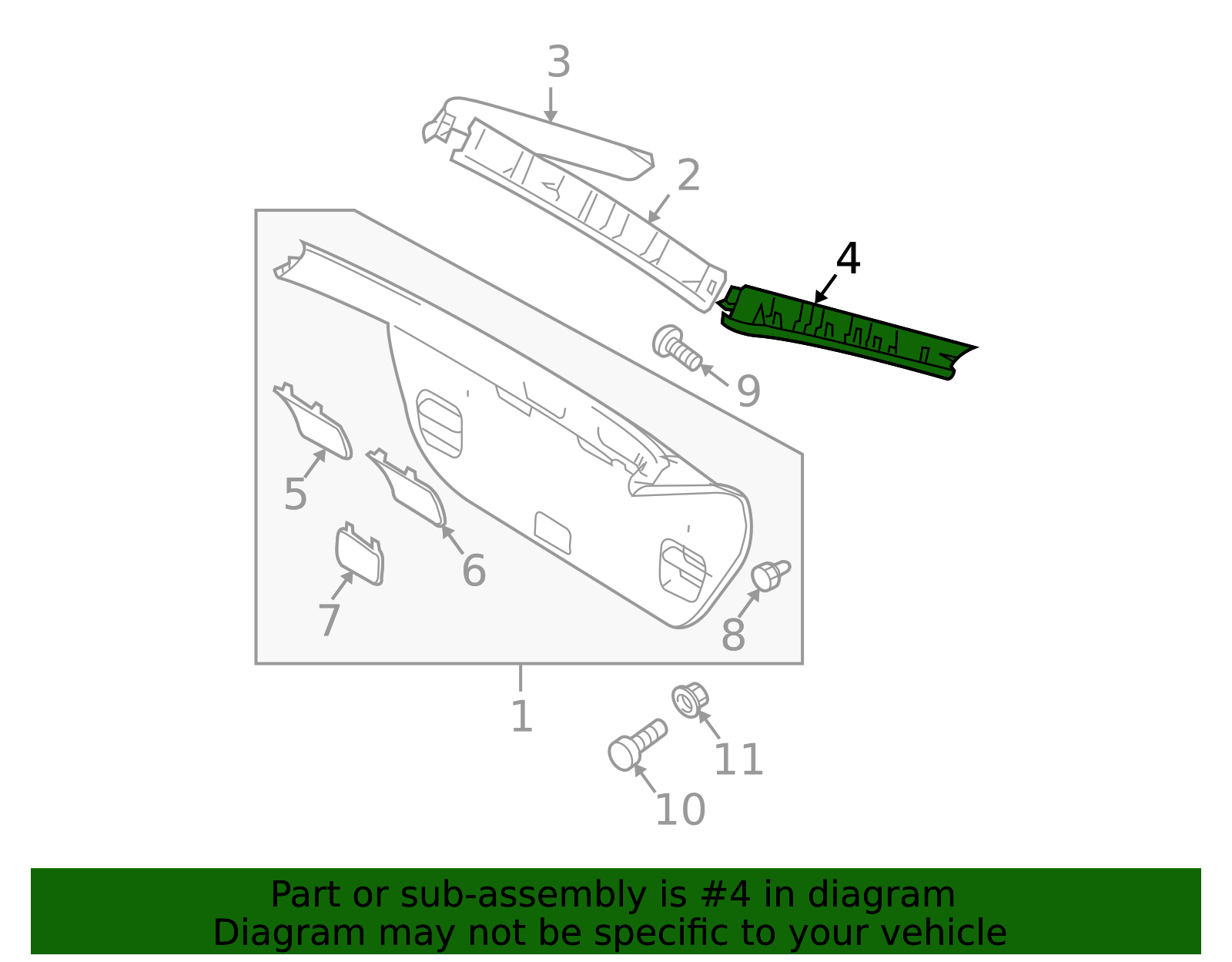 2005-2010 Scion tC Liftgate Trim (Left) 67938-21020-B0 | OEM Parts Quick